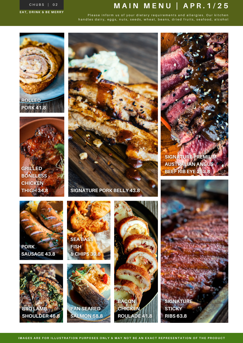 CHUBS GRILL KOTA KINABALU 0162271839 – Eat, Drink & Be Merry